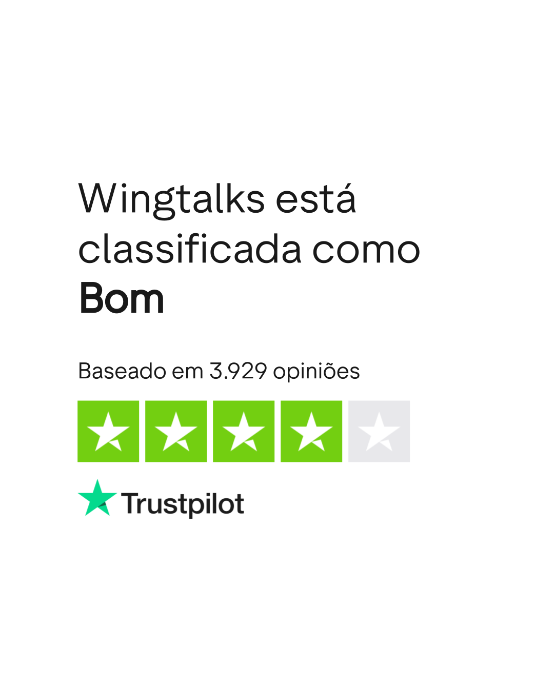 Opiniões sobre Wingtalks | Leia opiniões sobre o serviço de wingtalks.com