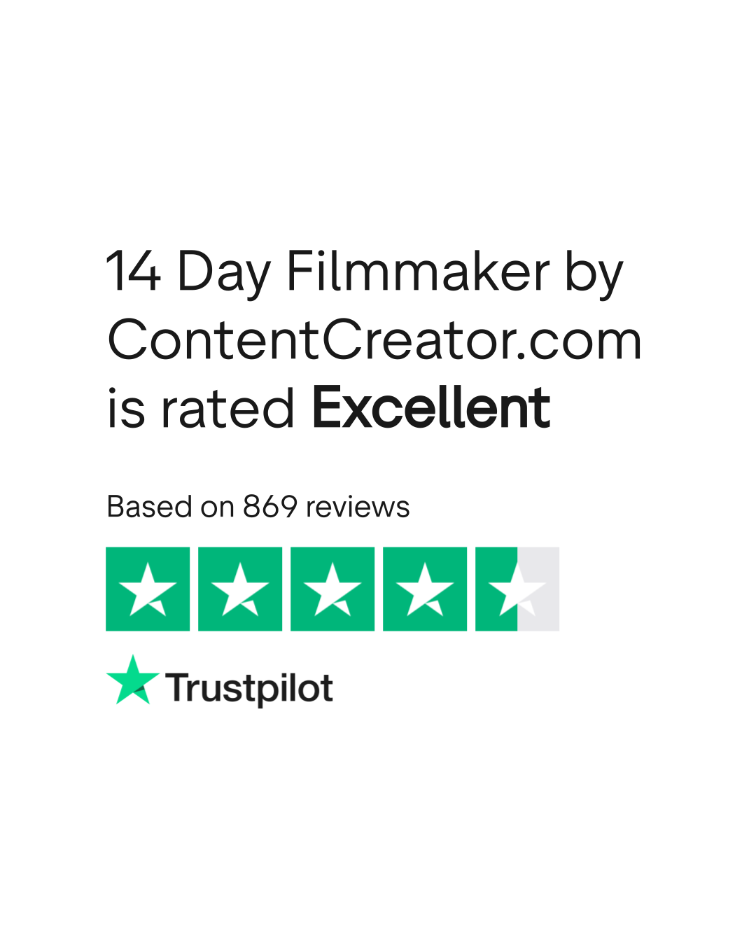 14 Day Filmmaker by ContentCreator.com Reviews | Read Customer Service ...