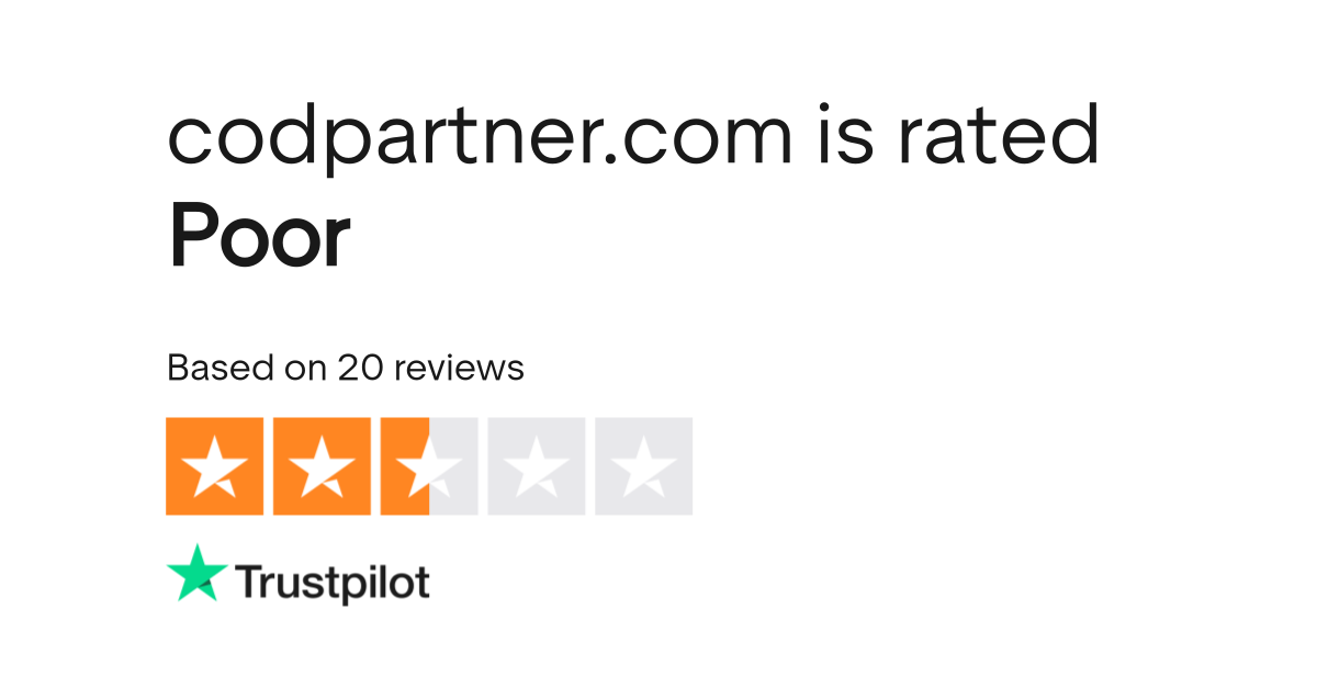 codpartner.com Reviews | Read Customer Service Reviews of codpartner.com