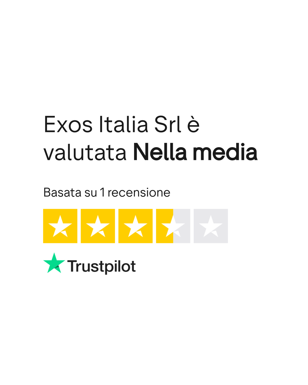 Exos Italia Srl | Leggi le recensioni dei servizi di exositalia.it