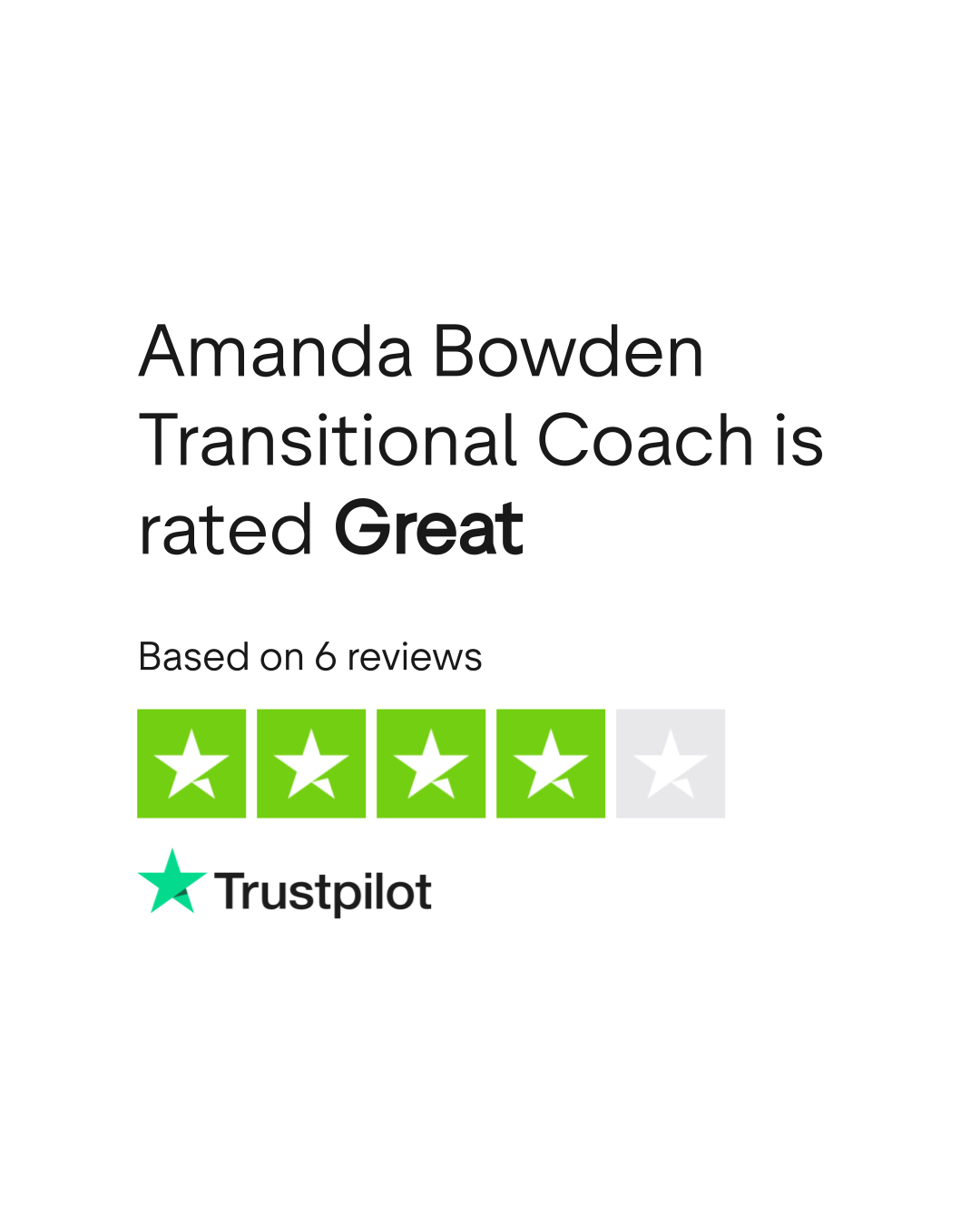 Amanda Bowden Transitional Coach Reviews | Read Customer Service Reviews of amandabowden.co.uk