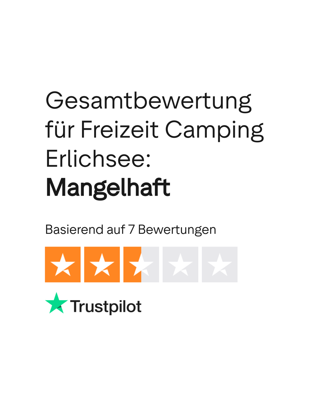 Bewertungen zu Freizeit Camping Erlichsee | Lesen Sie Kundenbewertungen ...