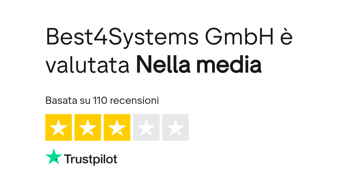 Best4Systems GmbH | Leggi le recensioni dei servizi di best4systems.de