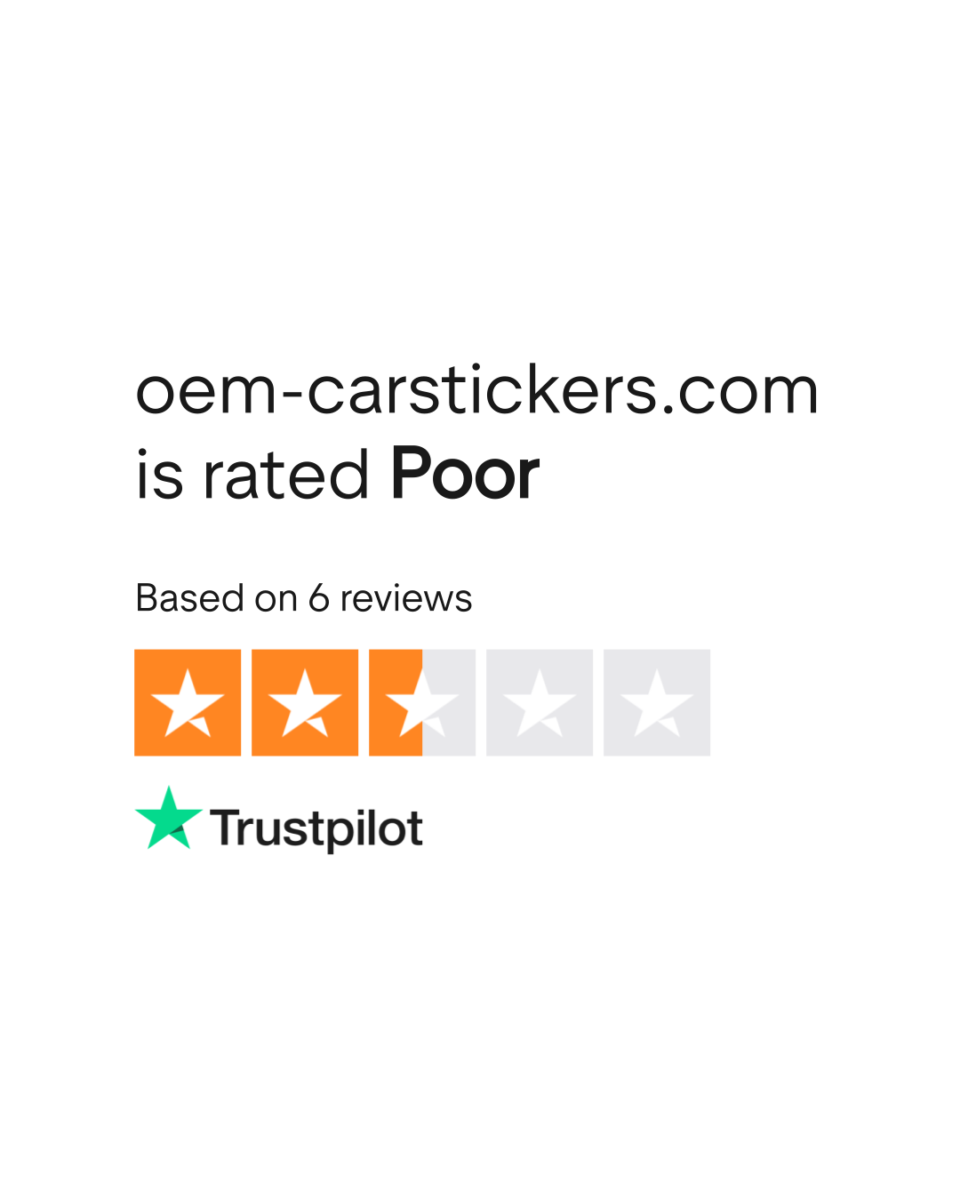 oem-carstickers.com Reviews | Read Customer Service Reviews of oem ...