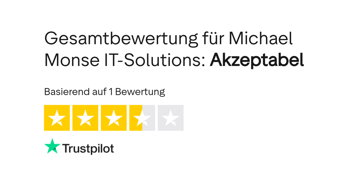 Bewertungen zu Michael Monse IT-Solutions | Lesen Sie Kundenbewertungen ...
