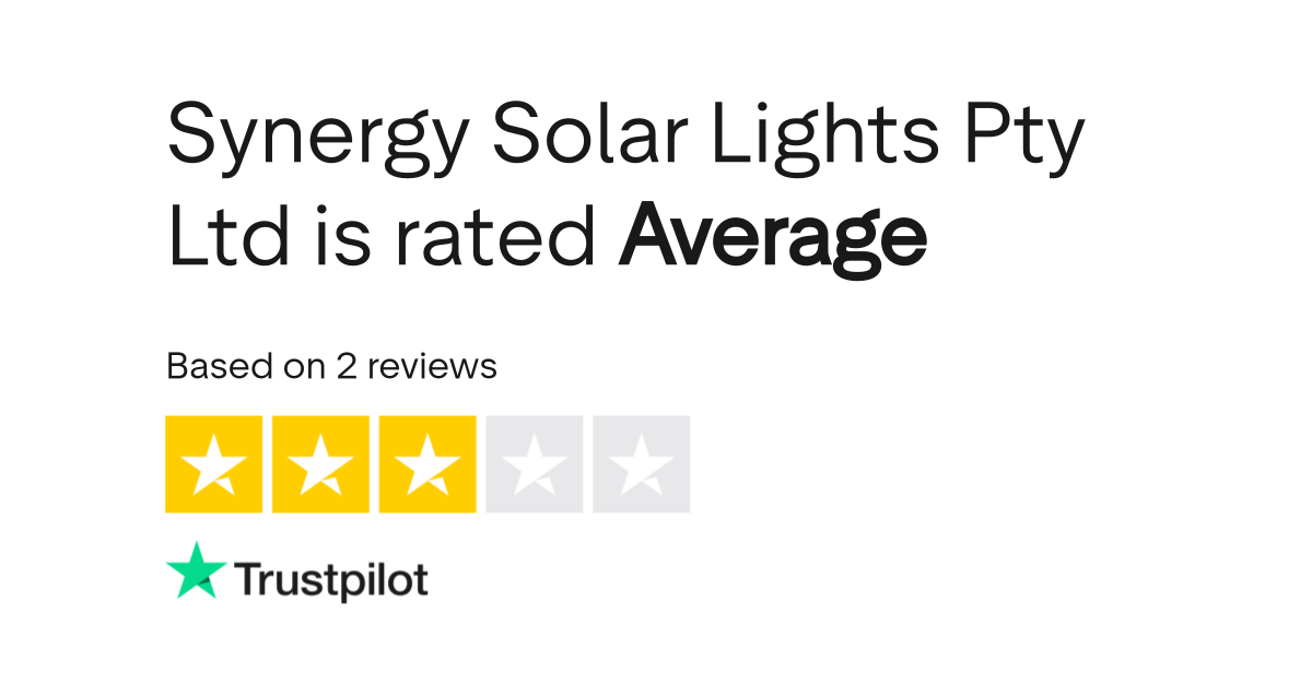 Synergy Solar Lights Pty Ltd Reviews | Read Customer Service Reviews of ...