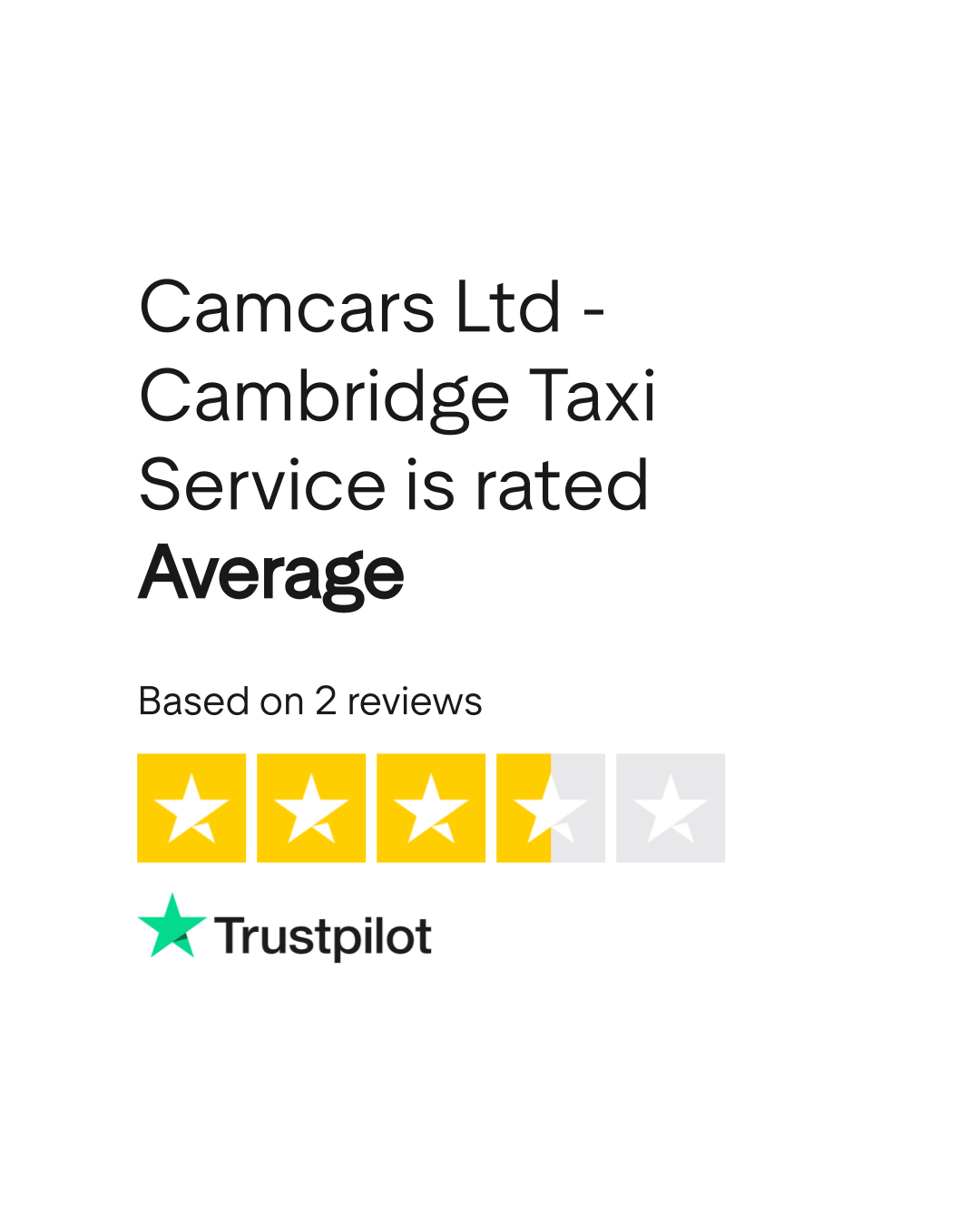 Camcars Ltd - Cambridge Taxi Service Reviews | Read Customer Service ...