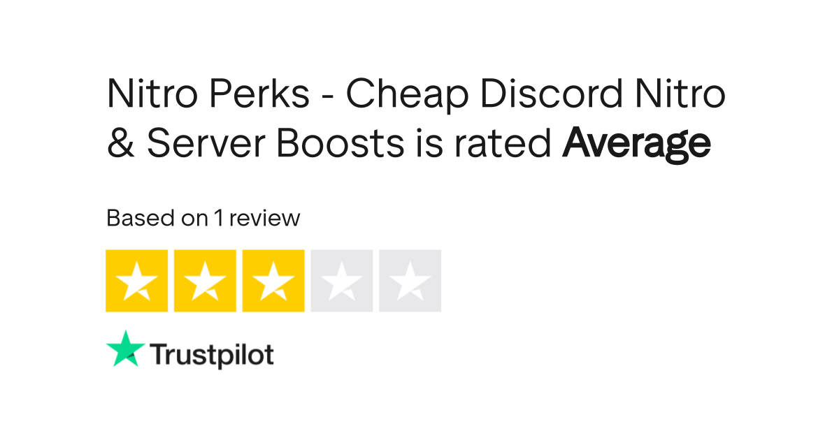 Nitro Perks - Cheap Discord Nitro & Server Boosts Reviews | Read ...