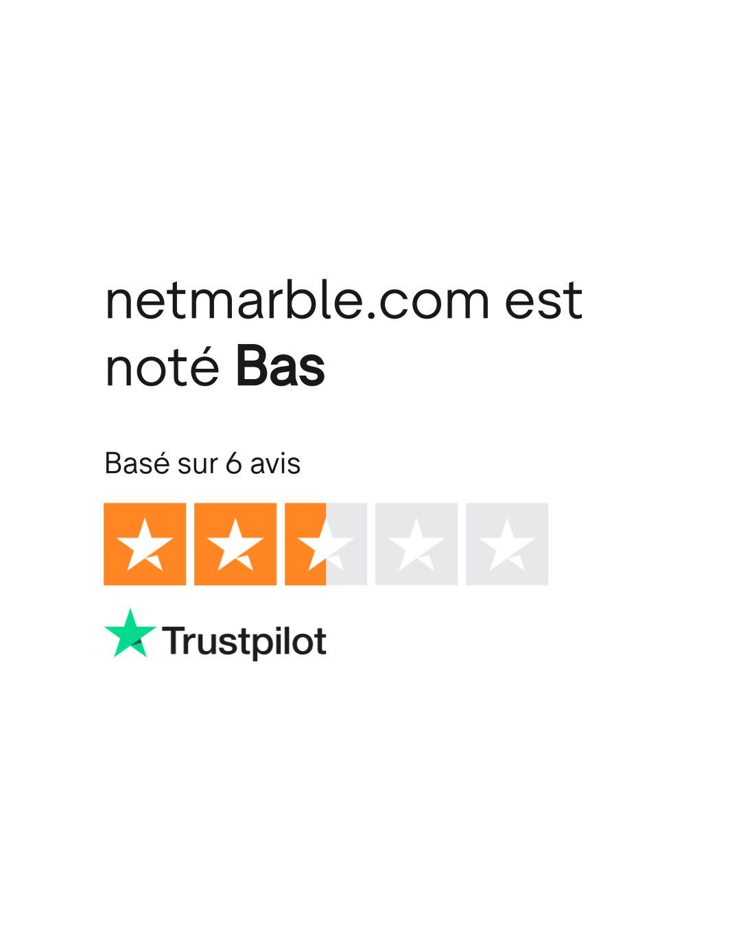 Avis de netmarble.com | Lisez les avis marchands de netmarble.com