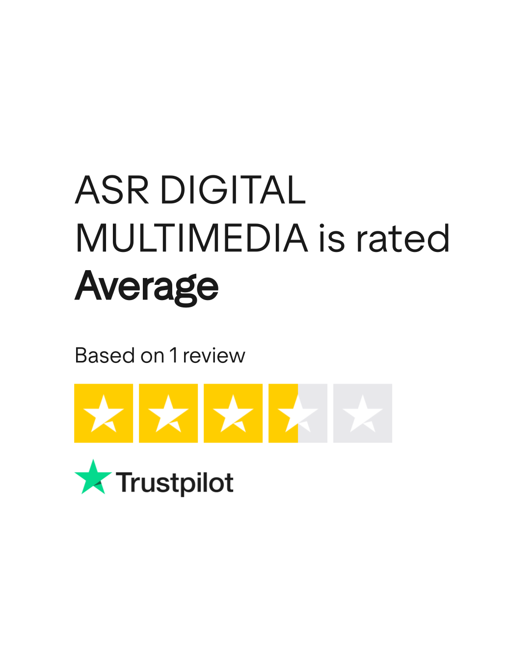 ASR DIGITAL MULTIMEDIA Reviews | Read Customer Service Reviews of ...