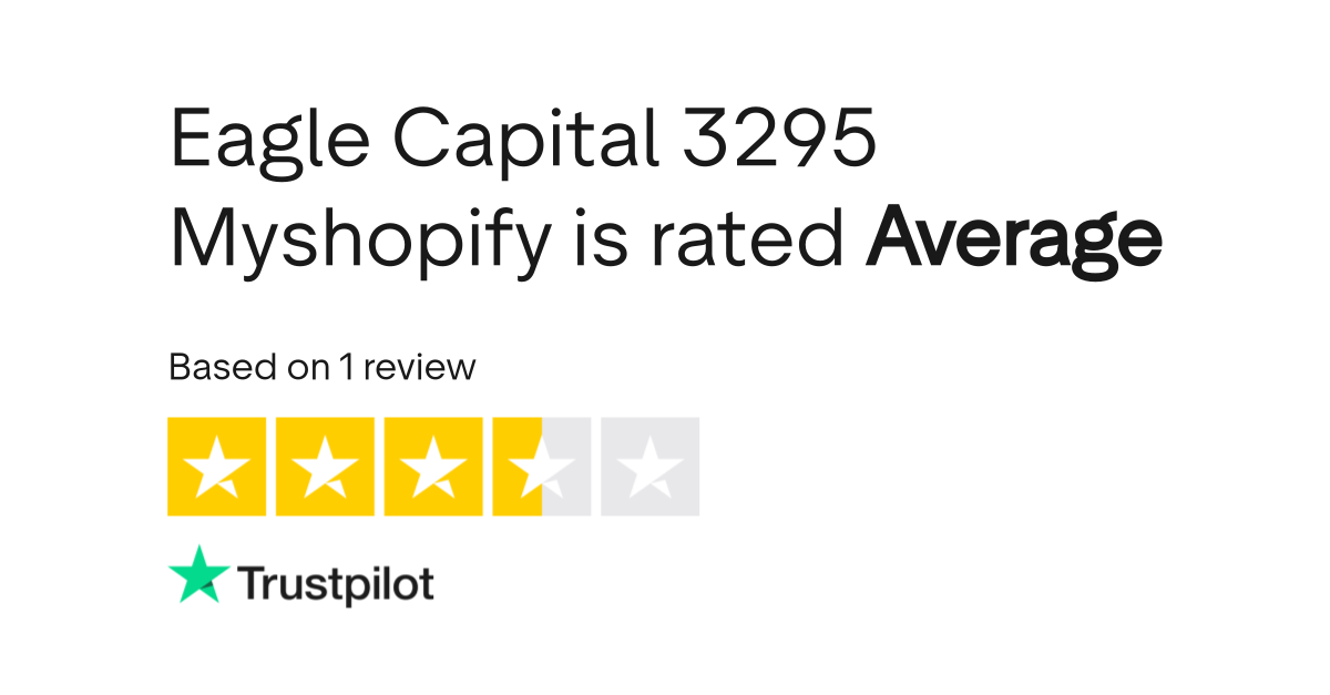Eagle Capital 3295 Myshopify Reviews | Read Customer Service Reviews of eagle-capital-3295 ...
