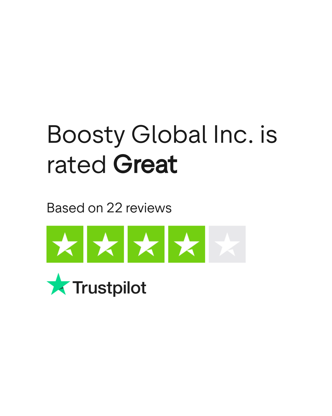 Boosty Global Inc. Reviews | Read Customer Service Reviews of tryboosty.com
