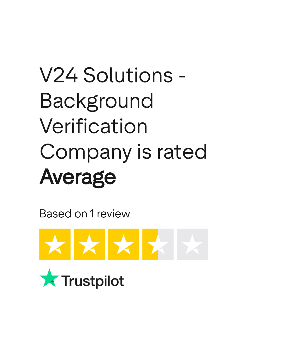 V24 Solutions - Background Verification Company Reviews | Read Customer ...