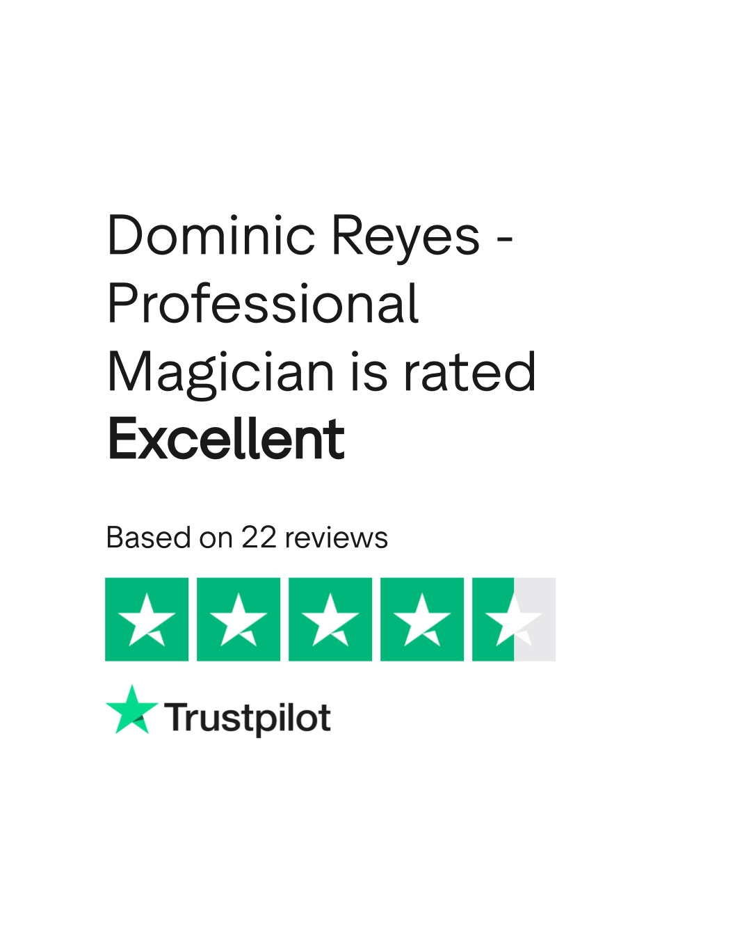 Dominic Reyes - Professional Magician Reviews | Read Customer Service ...