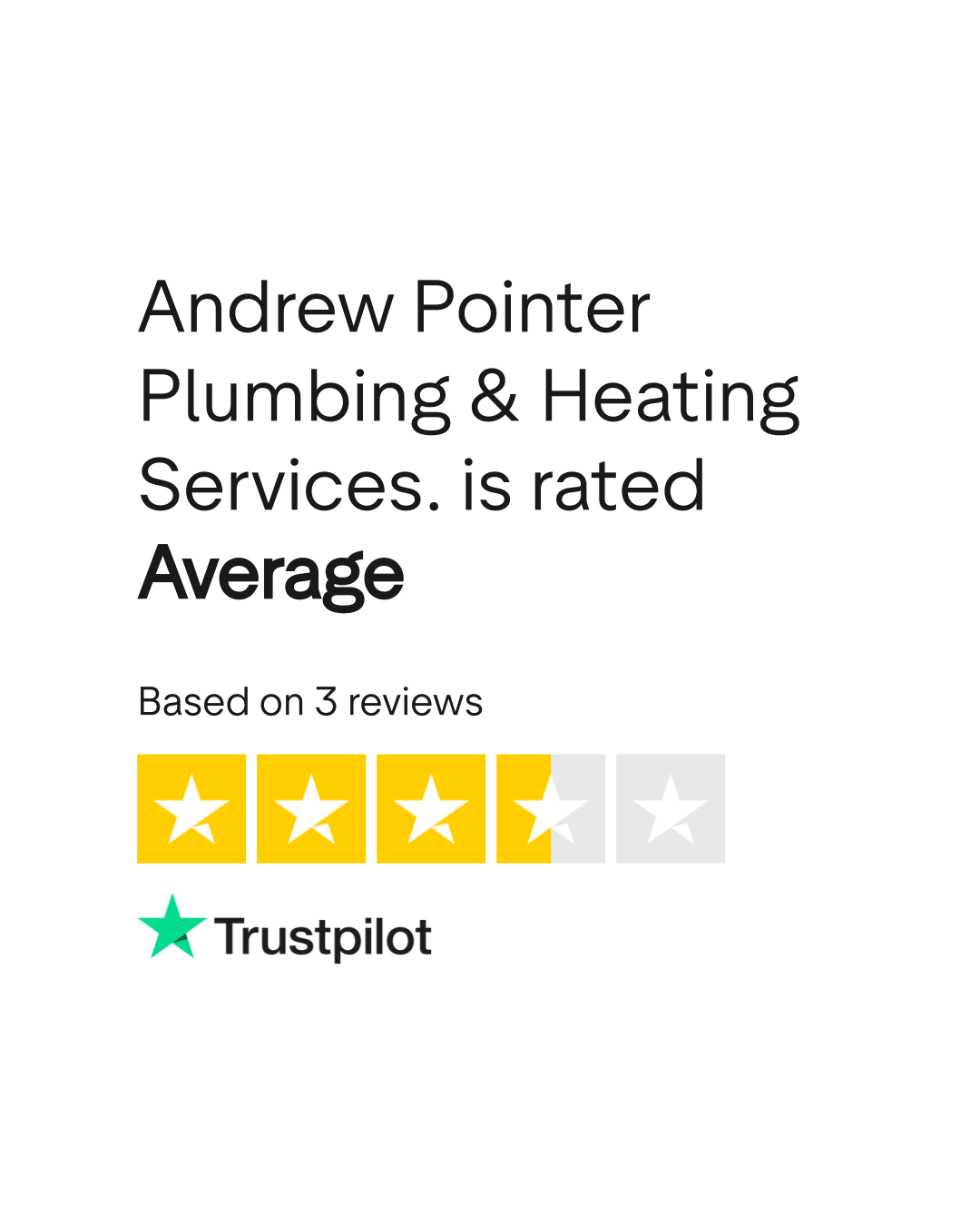 Andrew Pointer Plumbing & Heating Services. Reviews | Read Customer ...