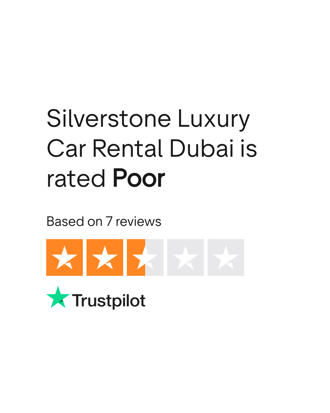 Silverstone Luxury Car Rental Dubai Reviews | Read Customer Service ...