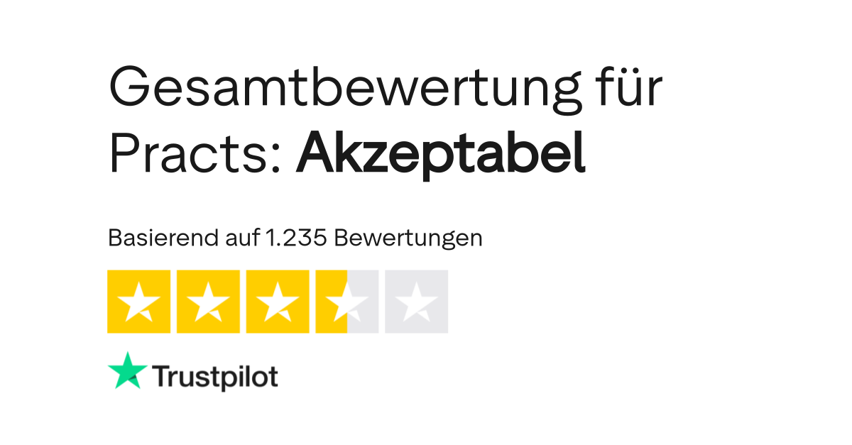 Bewertungen zu Practs | Lesen Sie Kundenbewertungen zu practs.de