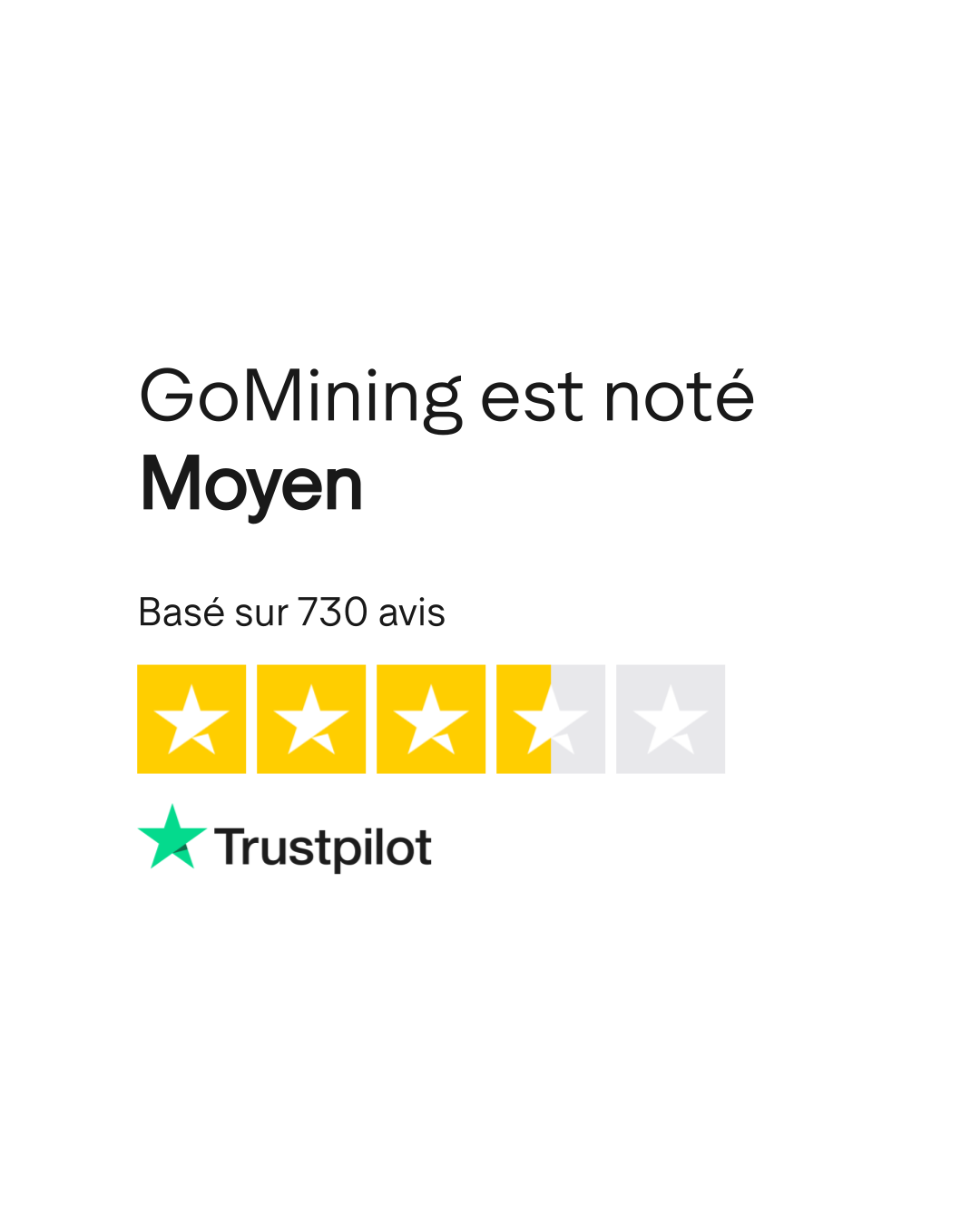 Avis de GoMining | Lisez les avis marchands de gomining.com