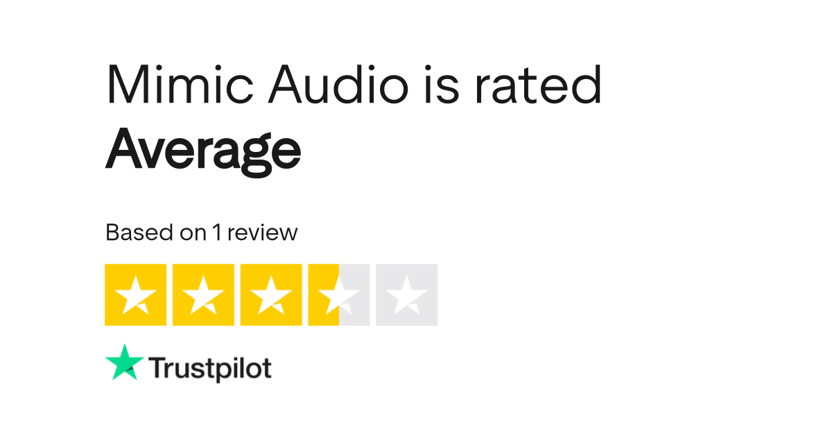 Mimic Audio Reviews | Read Customer Service Reviews of mimic-audio.com