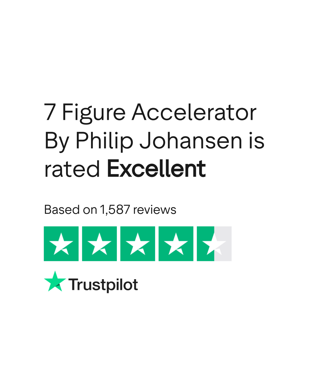 7 Figure Accelerator By Philip Johansen Reviews | Read Customer Service ...