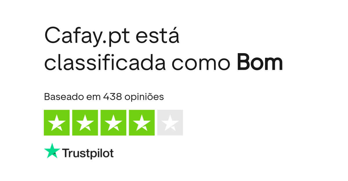 Opiniões sobre Cafay.pt | Leia opiniões sobre o serviço de cafay.pt