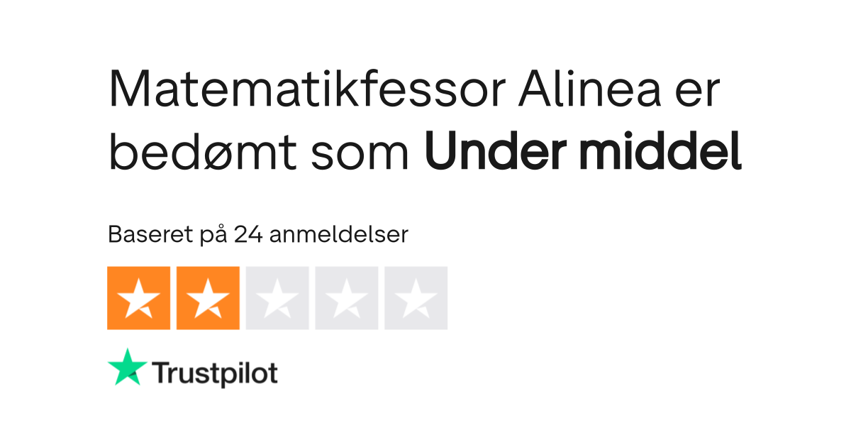 Anmeldelser af Matematikfessor Alinea | Læs kundernes anmeldelser af ...
