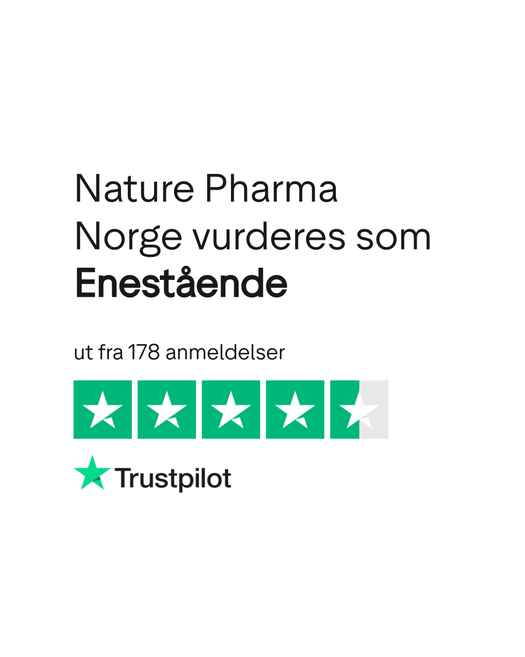 Anmeldelser av Nature Pharma Norge | Les kundenes anmeldelser av ...