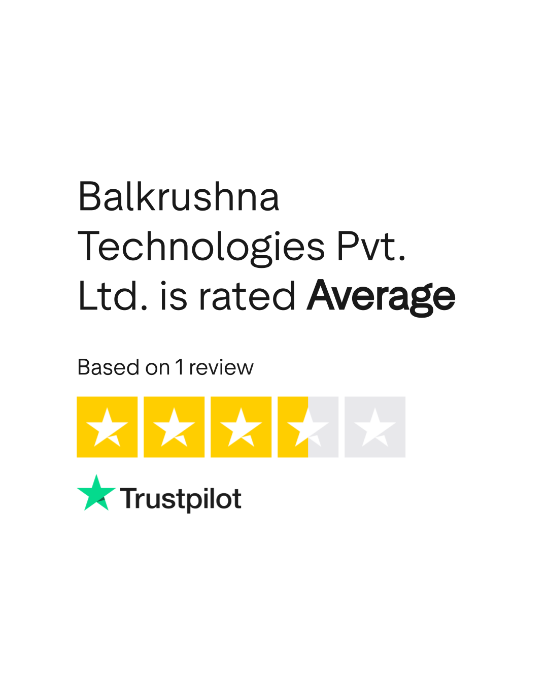 Balkrushna Technologies Pvt. Ltd. Reviews | Read Customer Service Reviews of balkrushna.com