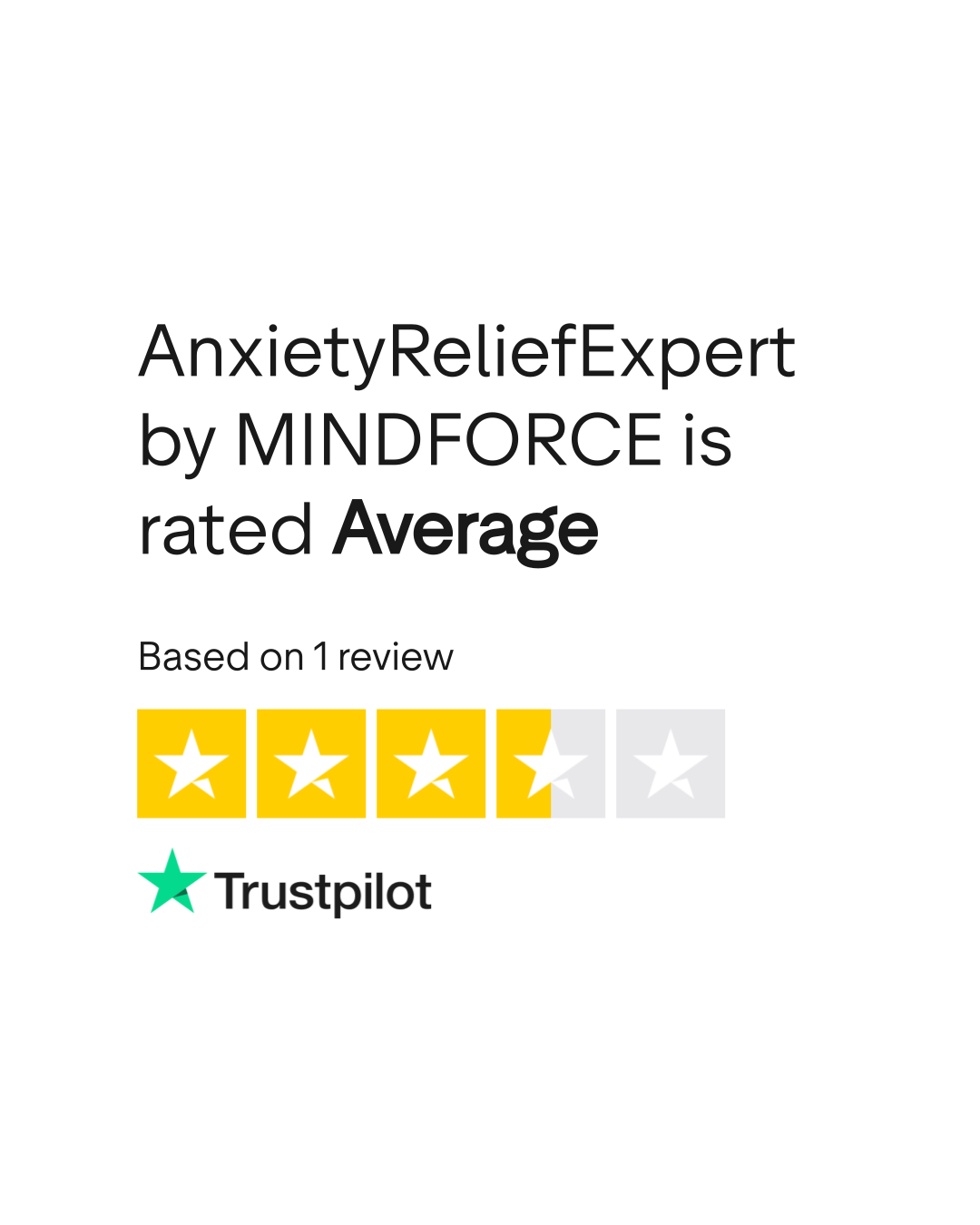AnxietyReliefExpert by MINDFORCE Reviews | Read Customer Service Reviews of anxietyreliefexpert.com