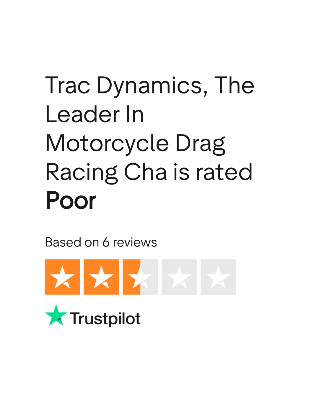 Trac Dynamics, The Leader In Motorcycle Drag Racing Cha Reviews | Read ...
