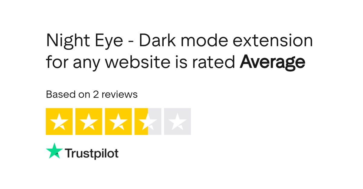 Night Eye - Dark mode extension for any website Reviews | Read Customer ...