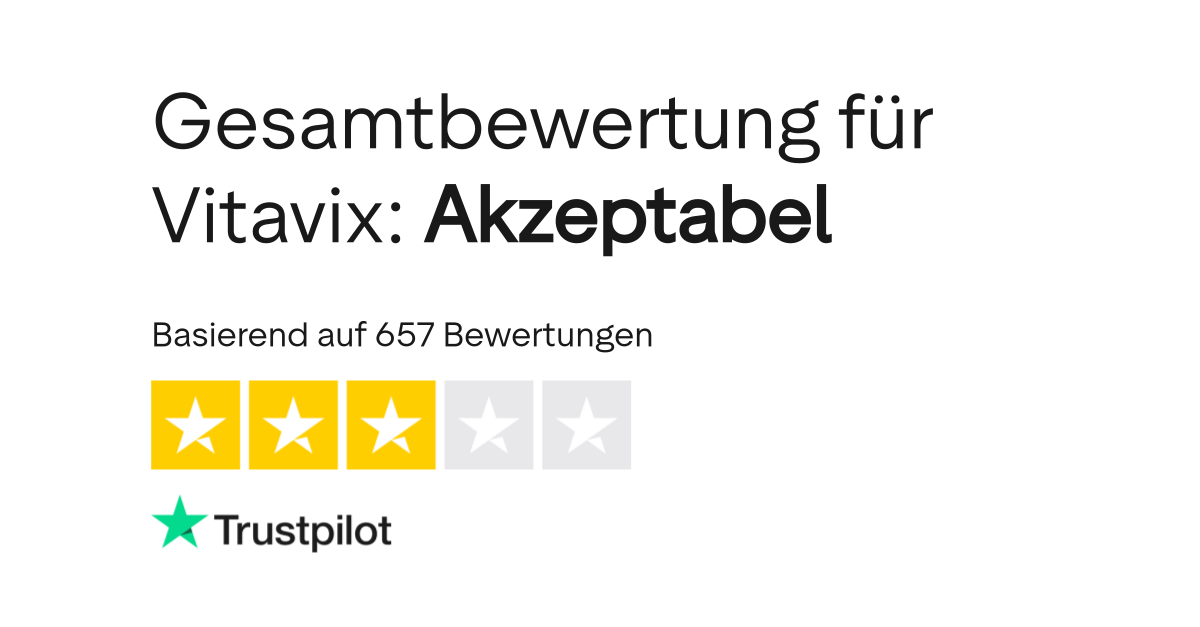 Bewertungen zu Vitavix | Lesen Sie Kundenbewertungen zu vitavix.nl