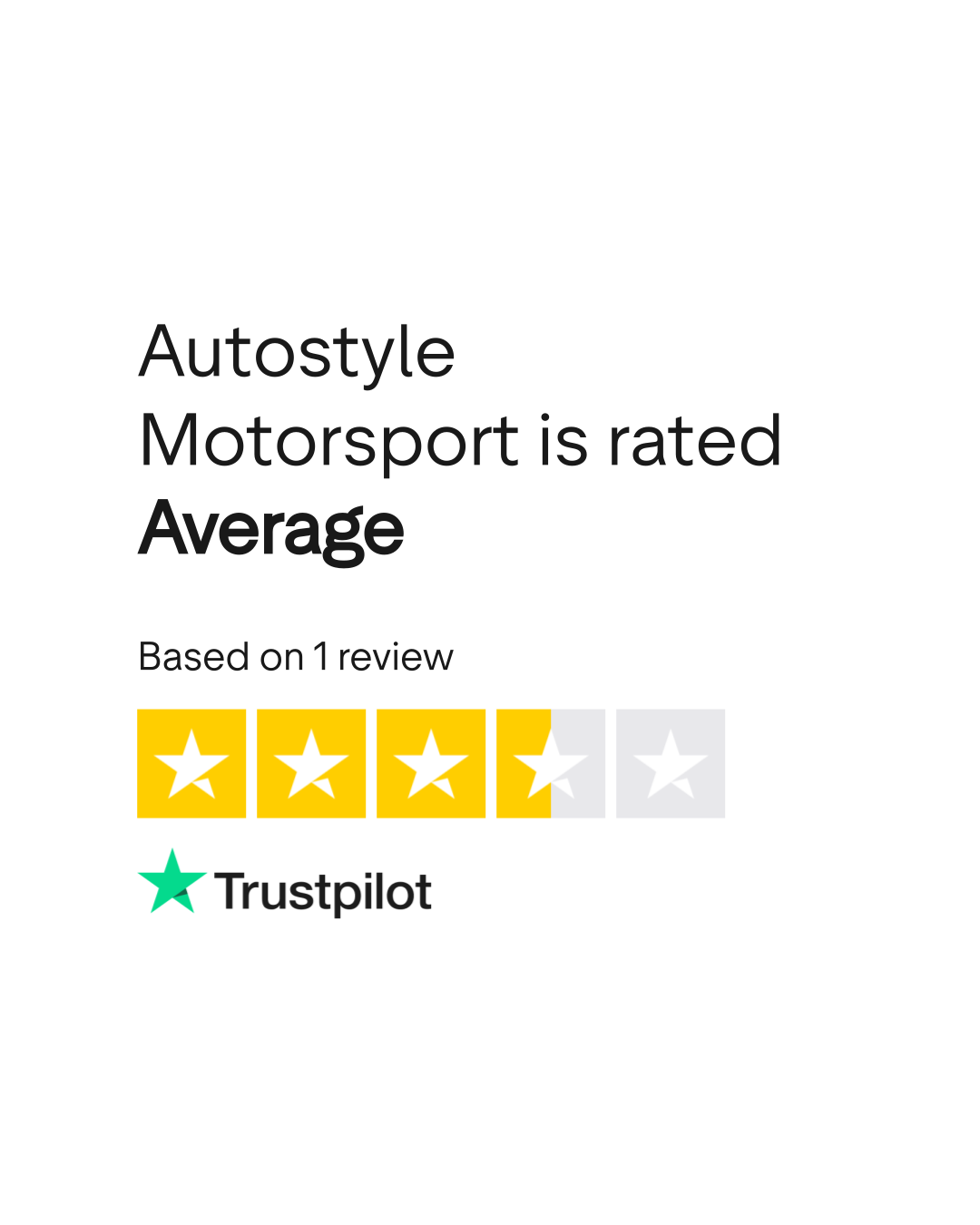 Autostyle Motorsport Reviews | Read Customer Service Reviews of ...