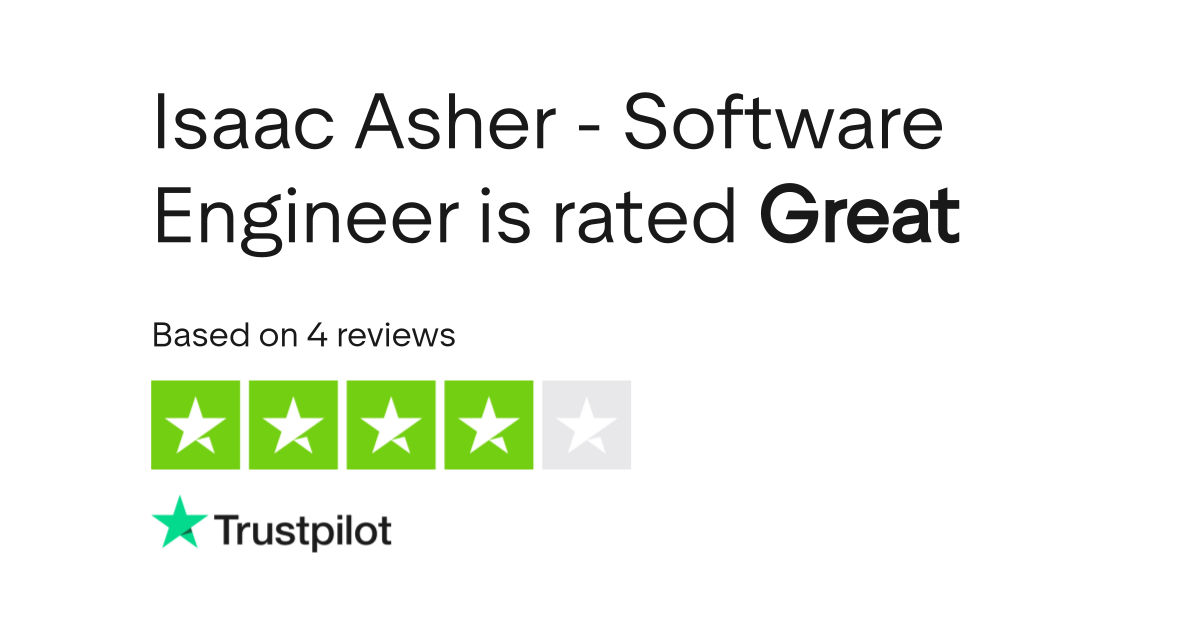 Isaac Asher - Software Engineer Reviews | Read Customer Service Reviews ...