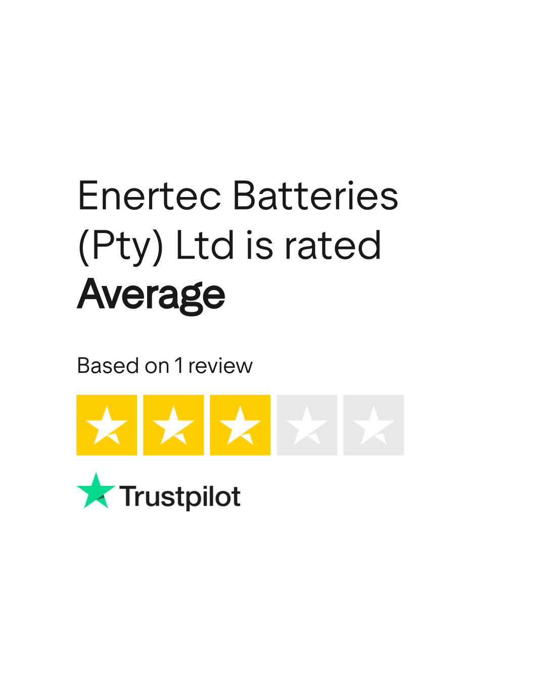 Enertec Batteries (Pty) Ltd Reviews | Read Customer Service Reviews of enertec.co.za