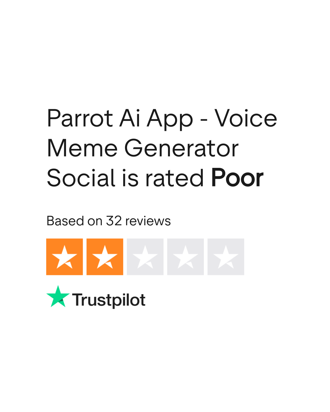 Parrot Ai App - Voice Meme Generator Social Reviews | Read Customer ...
