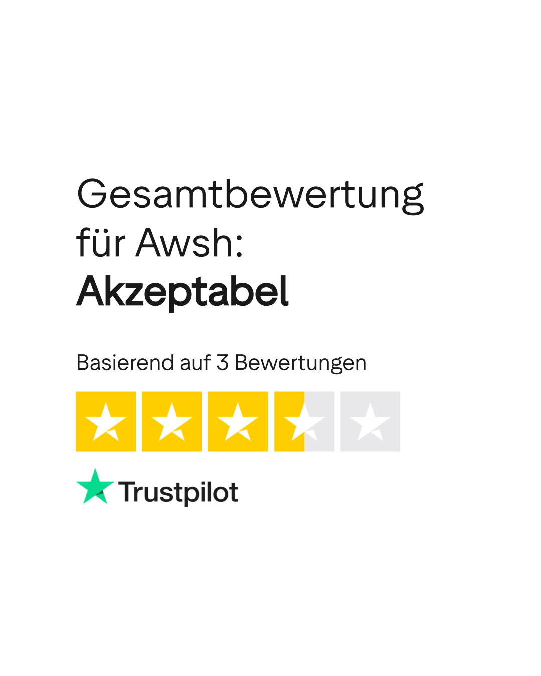 Bewertungen zu Awsh | Lesen Sie Kundenbewertungen zu www.awsh.de