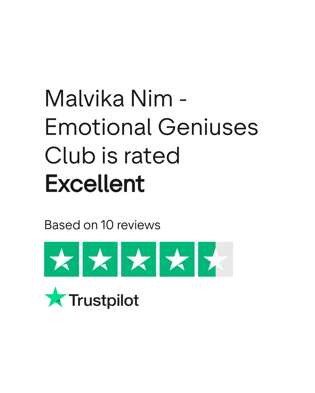 Malvika Nim - Emotional Geniuses Club Reviews | Read Customer Service ...