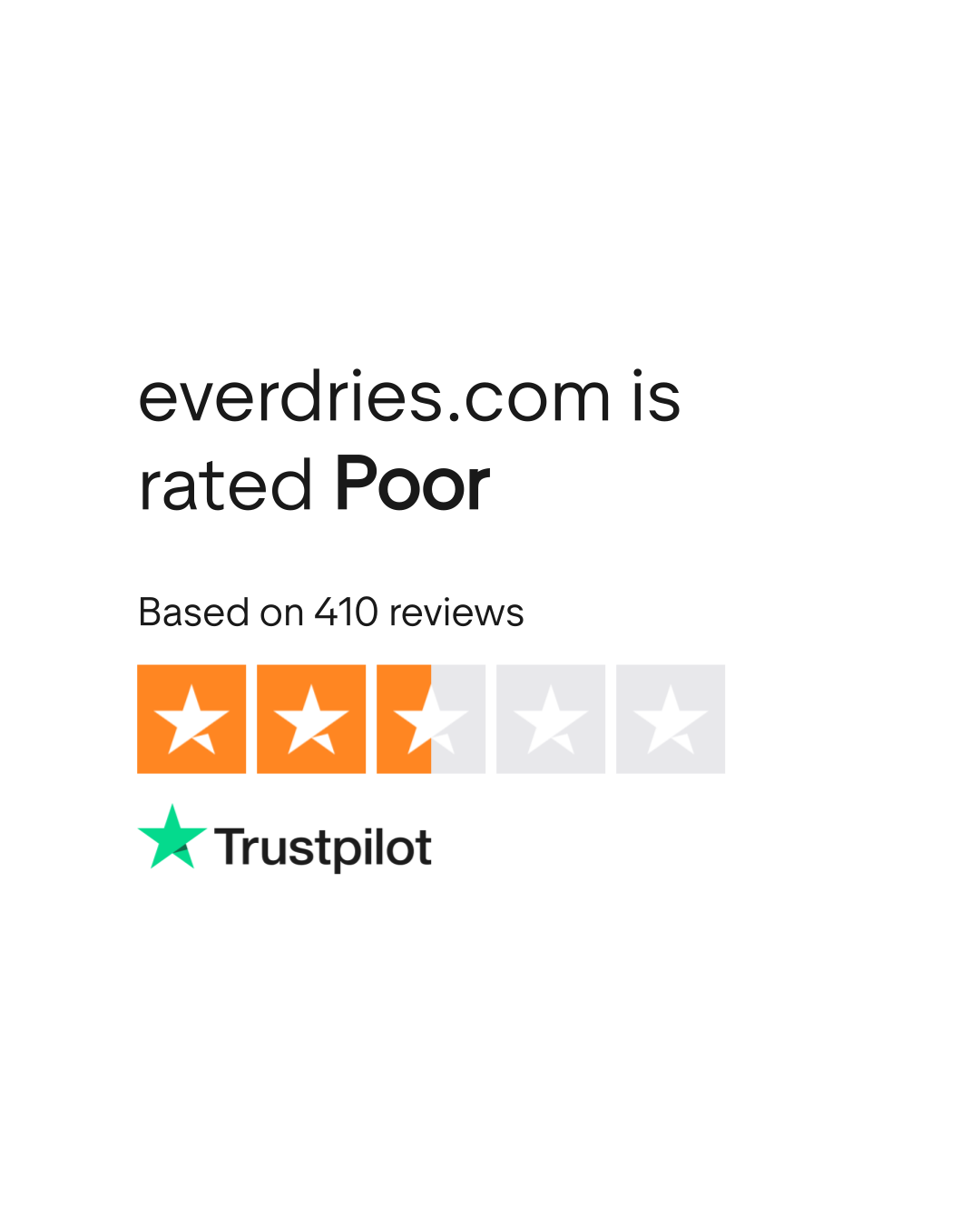 everdries.com Reviews | Read Customer Service Reviews of everdries.com