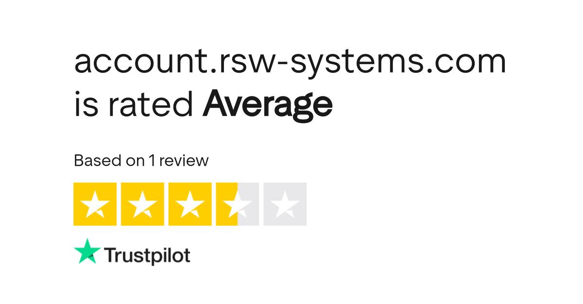 account.rsw-systems.com Reviews | Read Customer Service Reviews of ...