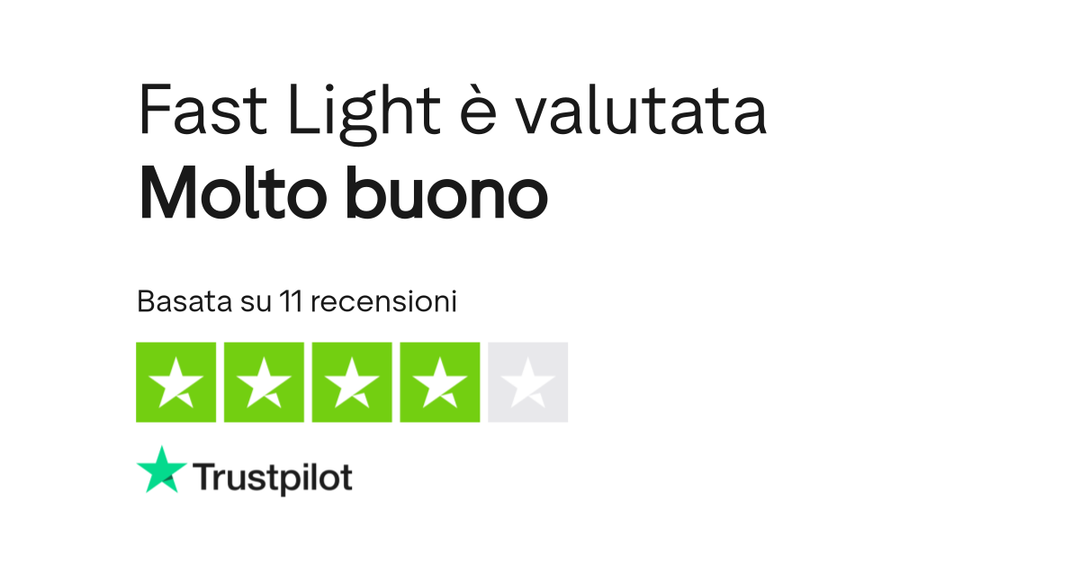 Fast Light | Leggi le recensioni dei servizi di fastlight.it