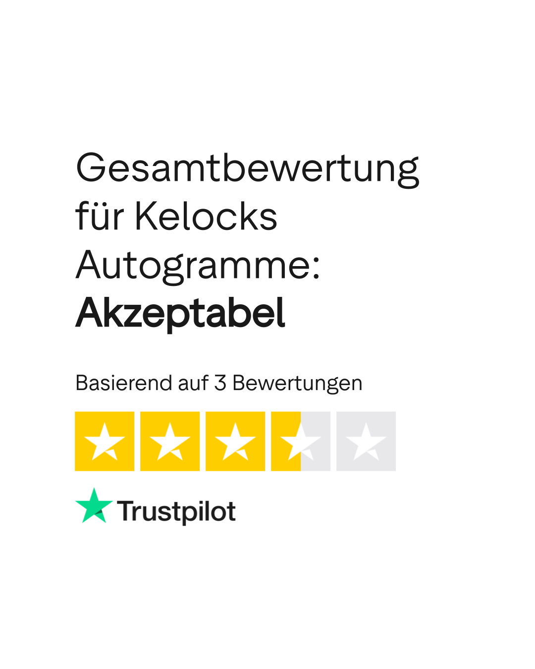 Bewertungen zu Kelocks Autogramme | Lesen Sie Kundenbewertungen zu www ...