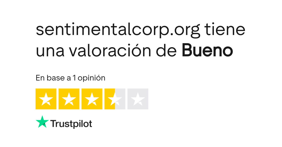 Opiniones sobre sentimentalcorp.org | Lee las opiniones sobre el servicio de sentimentalcorp.org