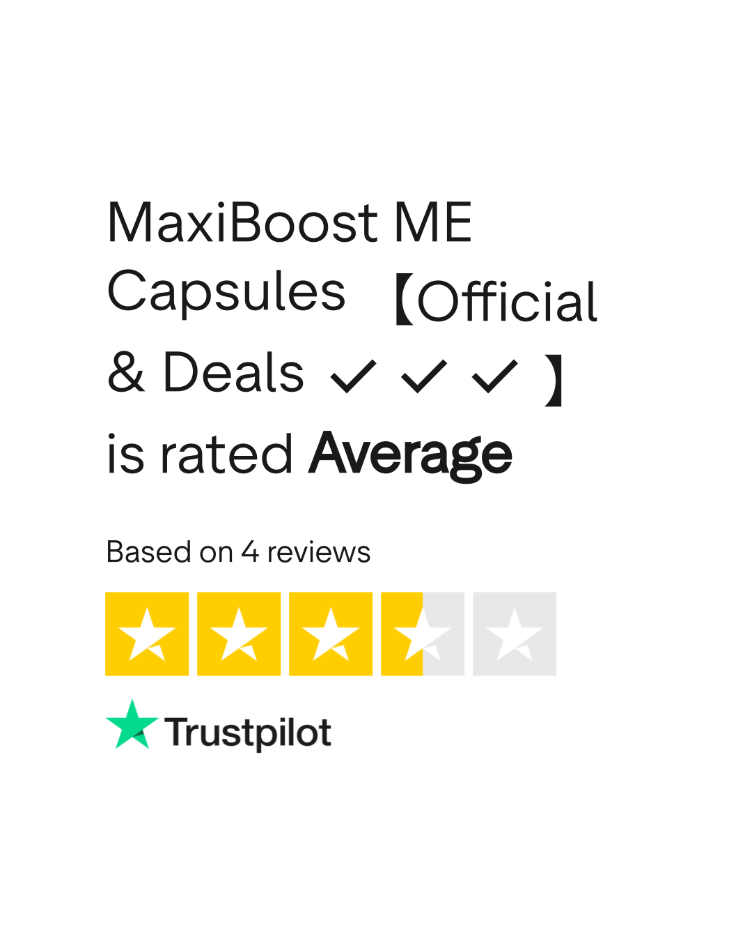 MaxiBoost ME Capsules 【Official & Deals ️ ️ ️ 】 Reviews | Read Customer ...