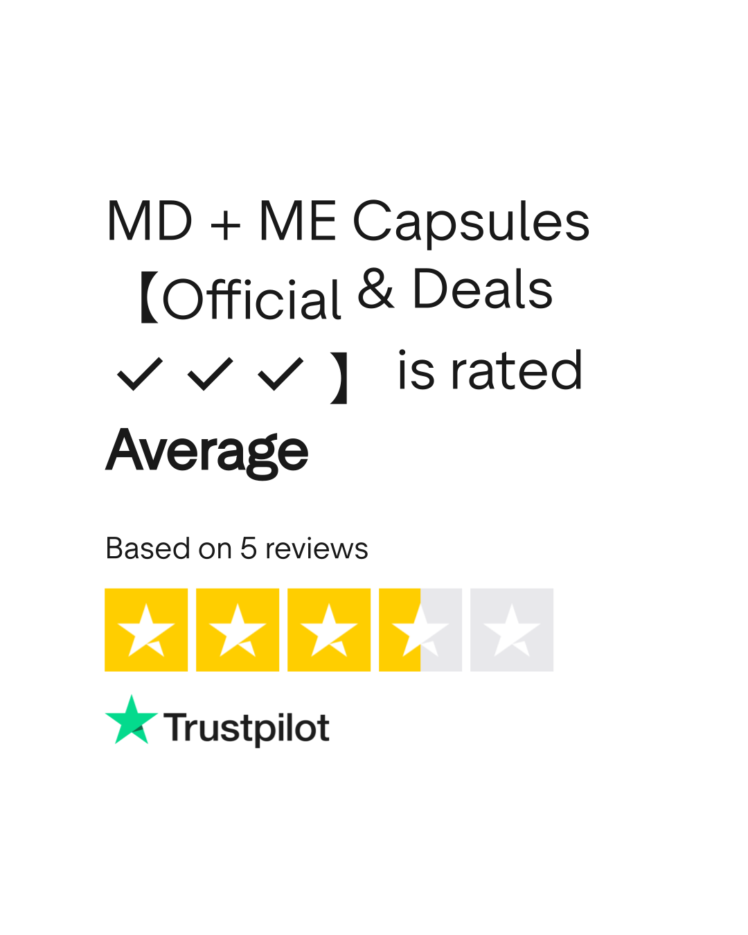 MD + ME Capsules 【Official & Deals ️ ️ ️ 】 Reviews | Read Customer ...