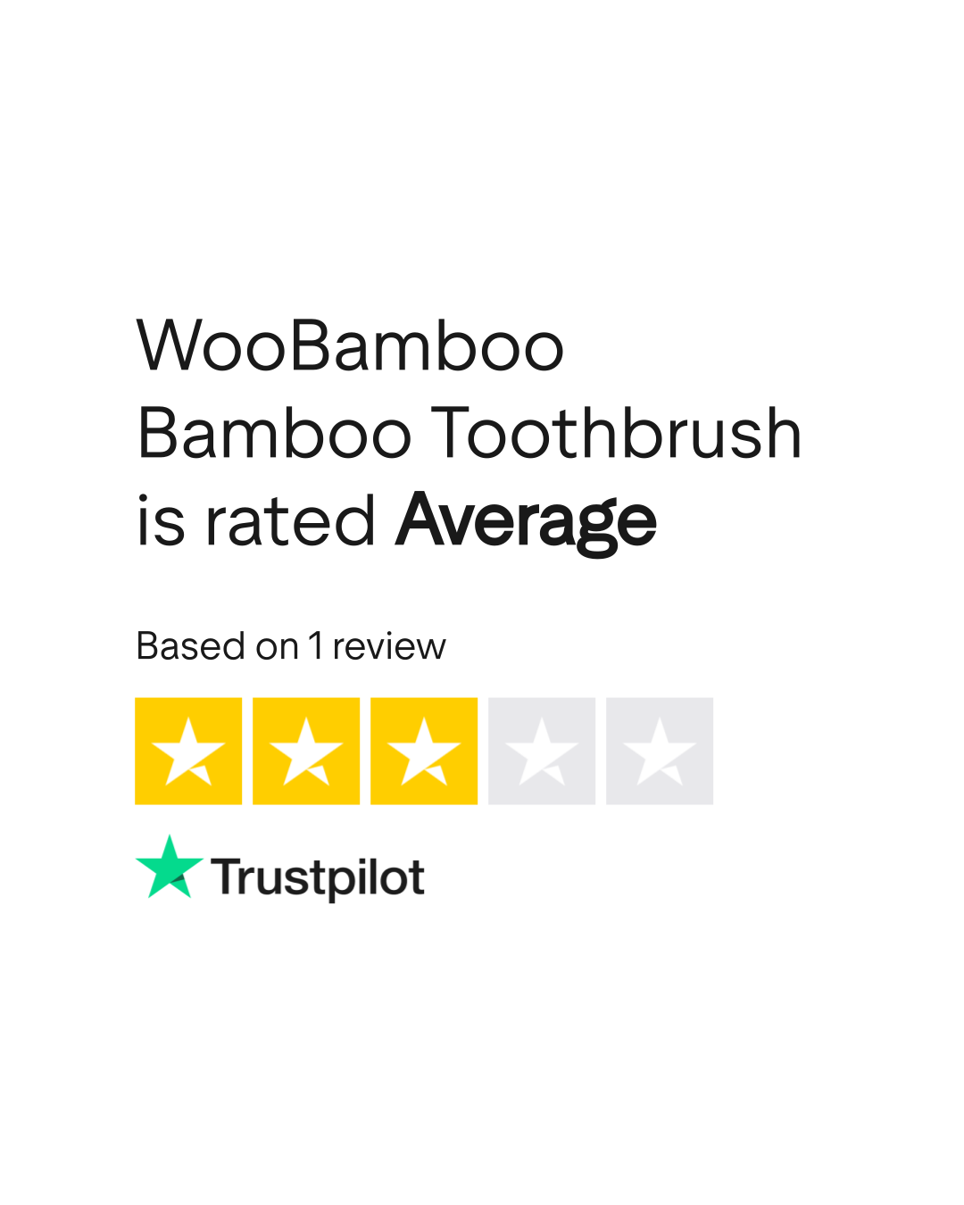 WooBamboo Bamboo Toothbrush Reviews | Read Customer Service Reviews of ...