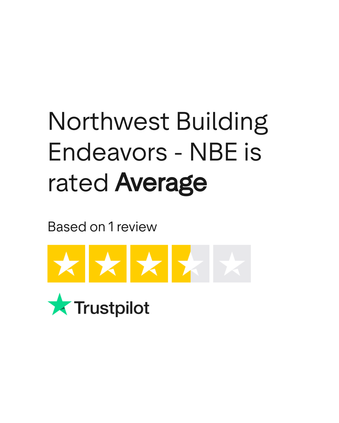 Northwest Building Endeavors - NBE Reviews | Read Customer Service ...