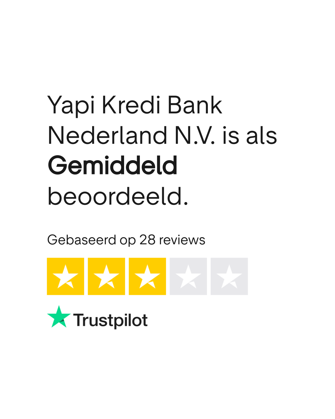Yapi Kredi Bank Nederland N.V. reviews | Bekijk consumentenreviews over ...