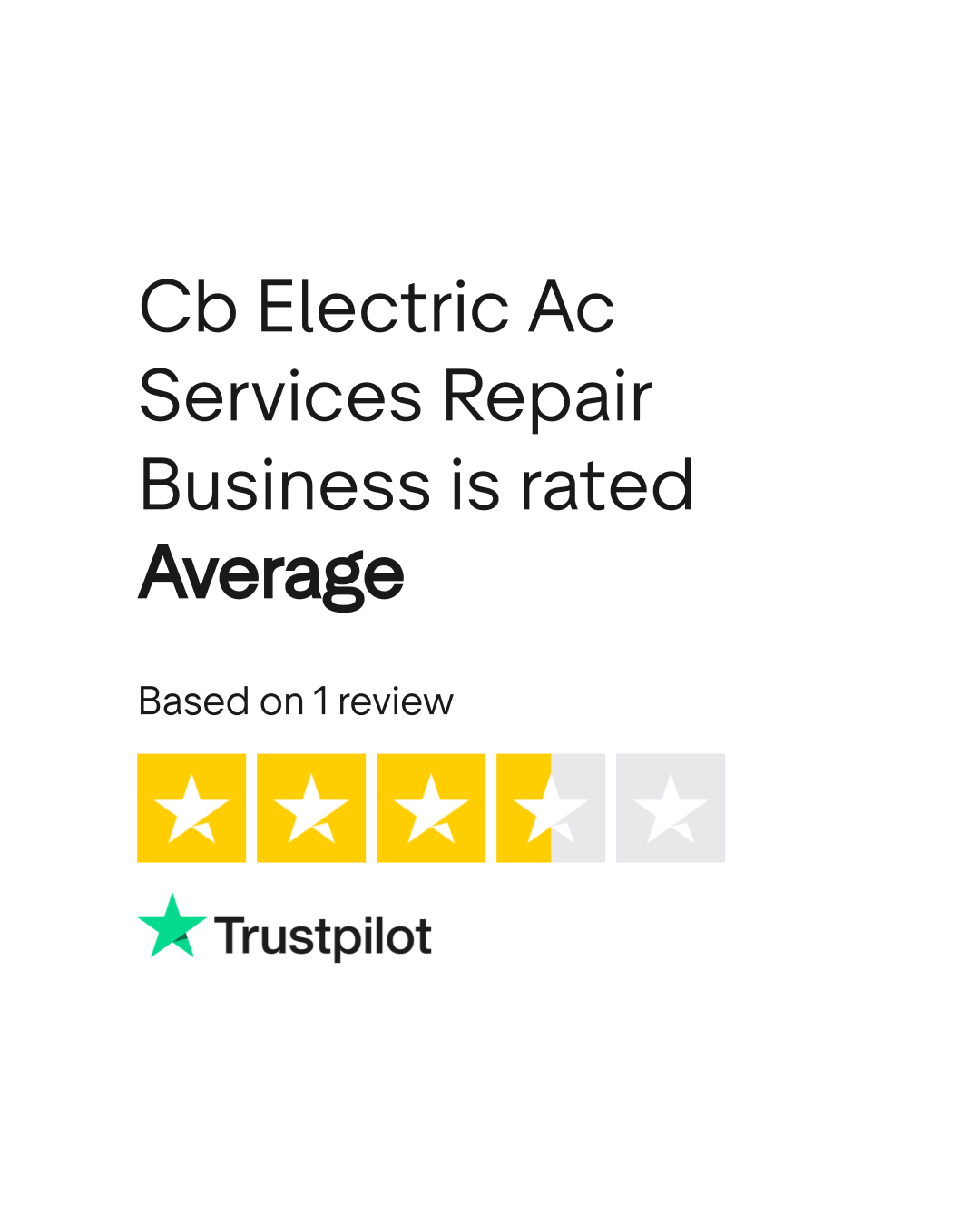 Cb Electric Ac Services Repair Business Reviews | Read Customer Service ...