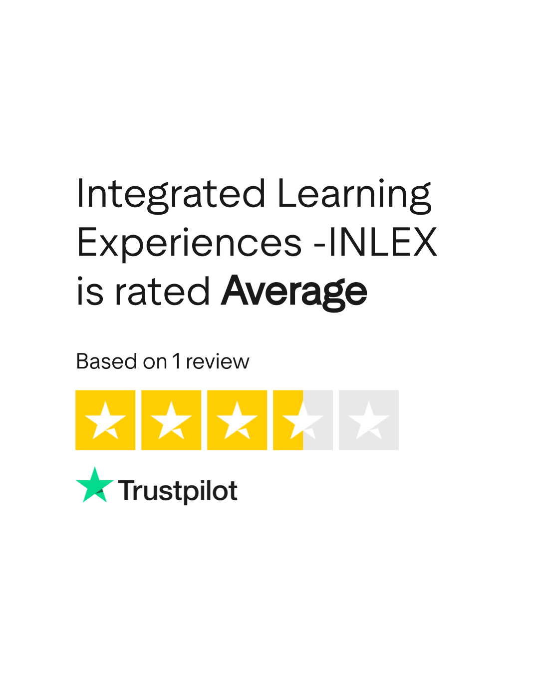 Integrated Learning Experiences -INLEX Reviews | Read Customer Service ...